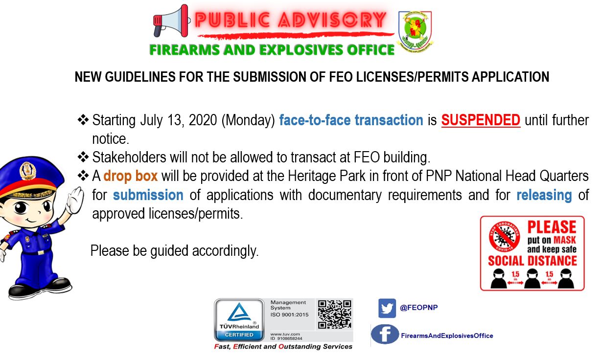 PNP FEO Regulatory update: – NSI Training and Consultancy Services, Inc.