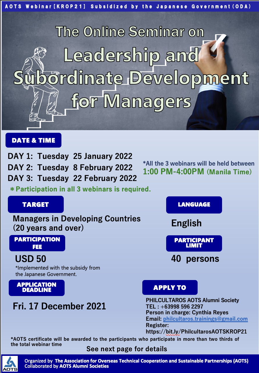 [NEW WEBINAR] Leadership and Subordinate Development for Managers – NSI ...