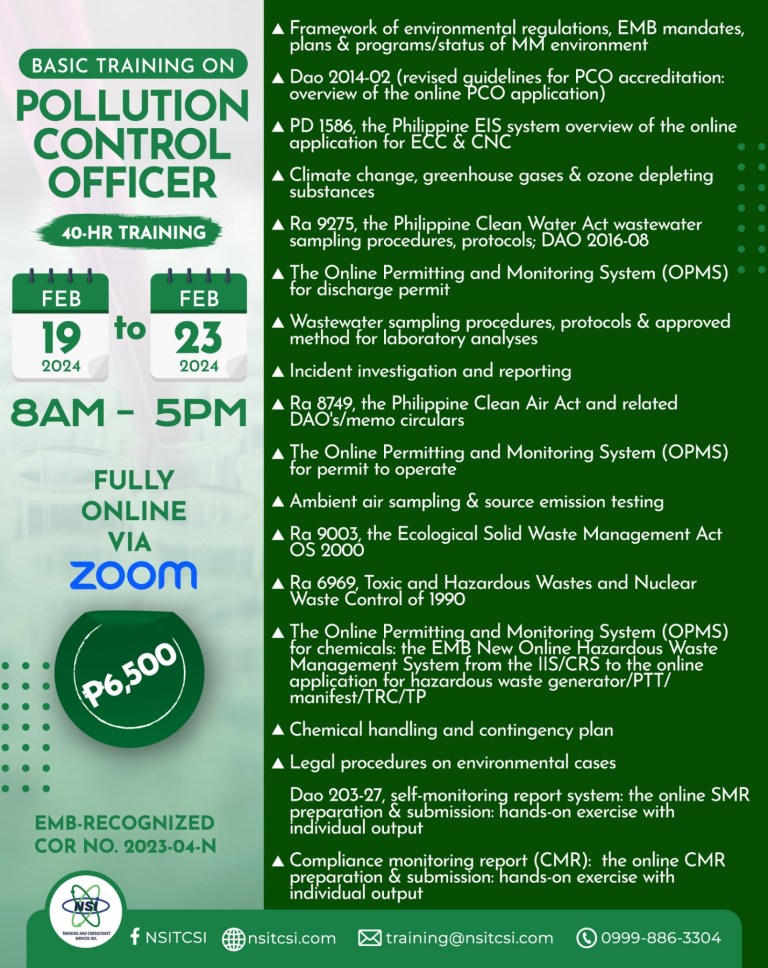 PCO Program – NSI Training and Consultancy Services, Inc.